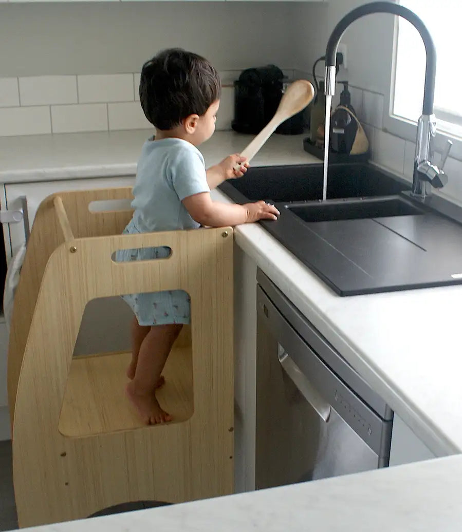 Kapai Wooden Kitchen Helper - NATURAL — Babyonline
