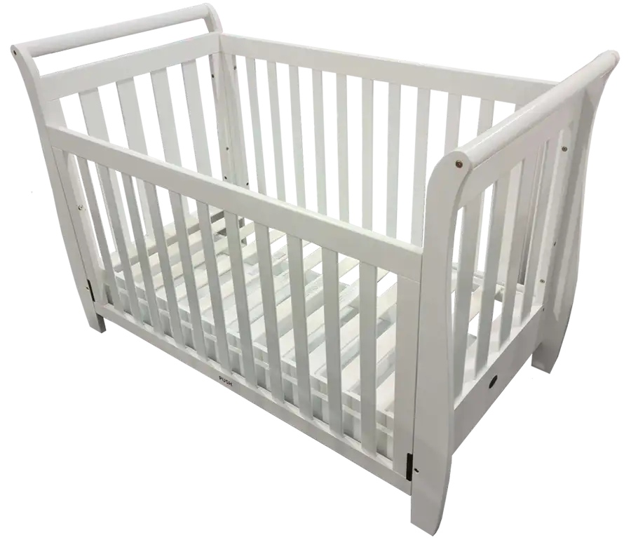 Kapai NOVA Wooden Drop Side Cot with Drawer - WHITE — Babyonline